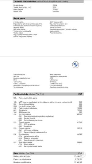 BMW F 850GS Adventure 2021 Viļņa, ar dzinēja tilpumu 0.85 L un nobraukumu 15 tūkst. km par 14000 €, foto 17 vietnē AUTOMOTO.COM.LV