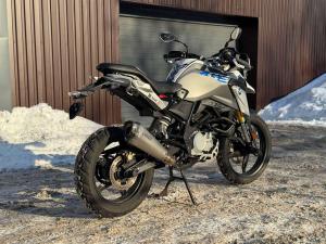 White BMW G 310GS 2019 in Vilnius, with an engine capacity of 0.31 L and mileage of 18 thousand km for 2490 €, photo 6 on AUTOMOTO.COM.LV