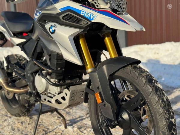 White BMW G 310GS 2019 in Vilnius, with an engine capacity of 0.31 L and mileage of 18 thousand km for 2490 €, photo 8 on AUTOMOTO.COM.LV