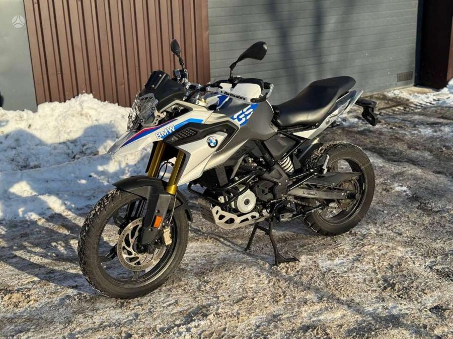 White BMW G 310GS 2019 in Vilnius, with an engine capacity of 0.31 L and mileage of 18 thousand km for 2490 €, photo 13 on AUTOMOTO.COM.LV