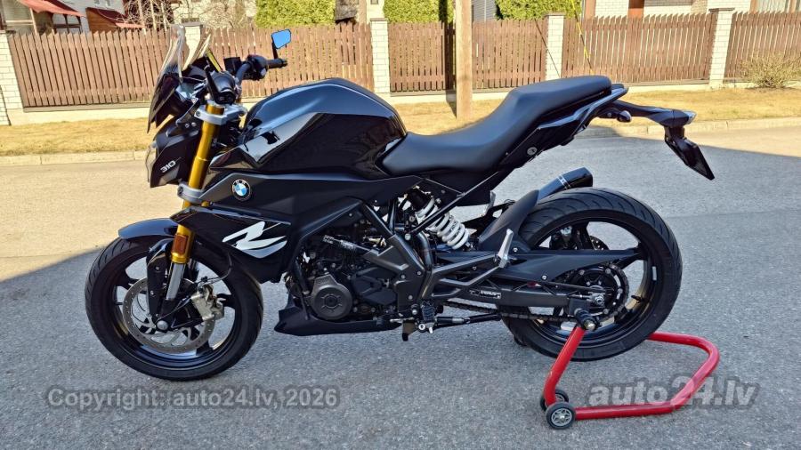Black BMW G 310R 2023 in Tallinn, with an engine capacity of 0.31 L and mileage of 4 thousand km for 5800 €, photo 3 on AUTOMOTO.COM.LV