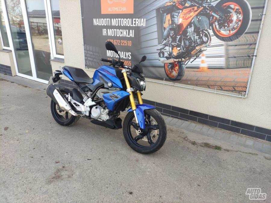 Zils BMW G 310R 2017 Panevēža, ar dzinēja tilpumu 0.31 L un nobraukumu 0 tūkst. km par 2650 €, foto 4 vietnē AUTOMOTO.COM.LV