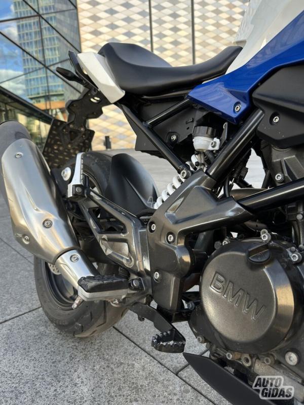 Blue BMW G 310R 2021 in Vilnius, with an engine capacity of 0.31 L and mileage of 13 thousand km for 3100 €, photo 8 on AUTOMOTO.COM.LV