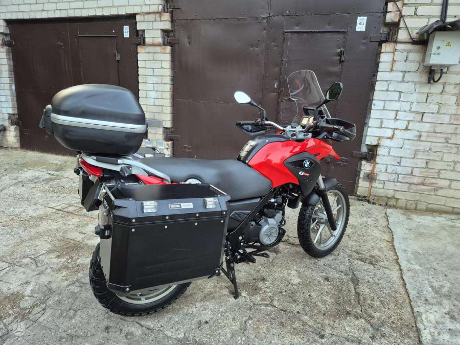 Red BMW G 650GS 2011 in Alytus, with an engine capacity of 0.65 L and mileage of 23 thousand km for 3650 €, photo 5 on AUTOMOTO.COM.LV