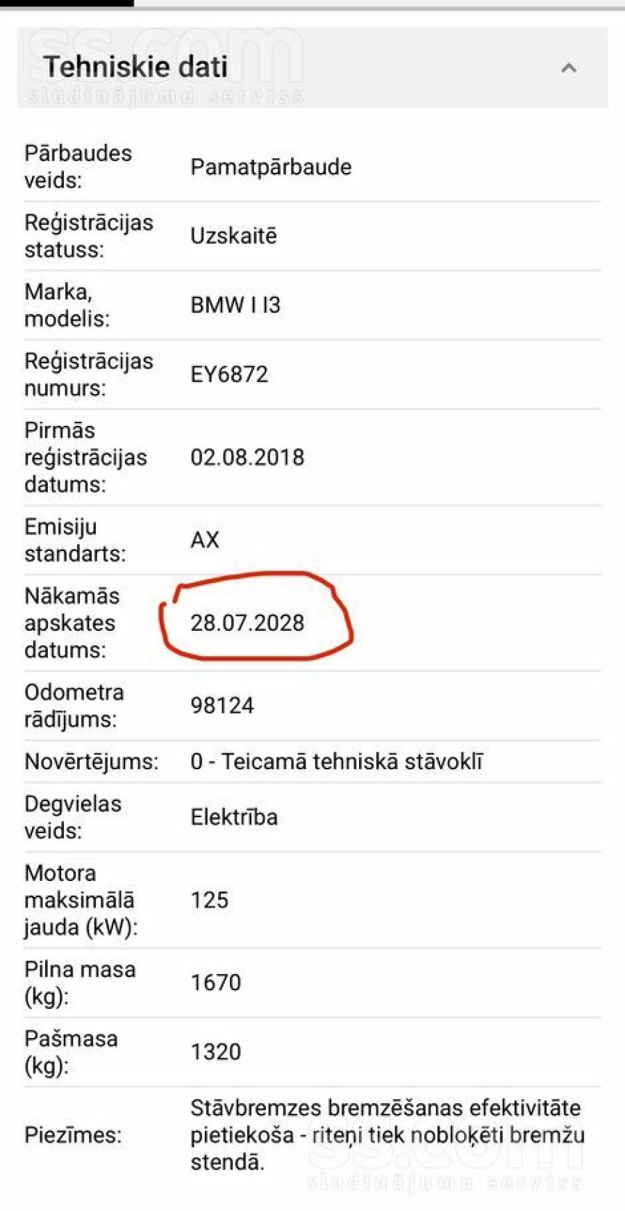Черный БМВ И3 2018 в Рига, объемом двигателя 0.00 л и пробегом 98 тыс. км за 13995 €, фото 30 на AUTOMOTO.COM.LV