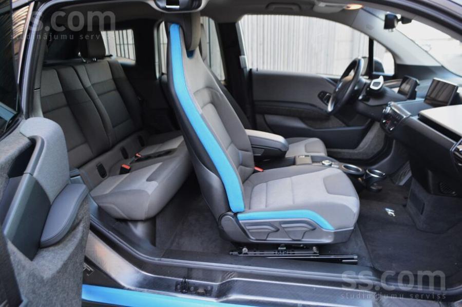 Melns BMW I3 2022 Rīga, ar dzinēja tilpumu 0.00 L un nobraukumu 21 tūkst. km par 19999 €, foto 15 vietnē AUTOMOTO.COM.LV