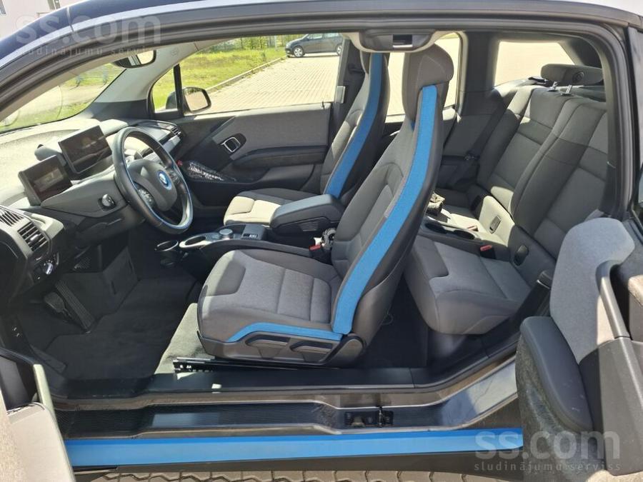 Melns BMW I3 2021 Rīga, ar dzinēja tilpumu 0.00 L un nobraukumu 22 tūkst. km par 19500 €, foto 7 vietnē AUTOMOTO.COM.LV