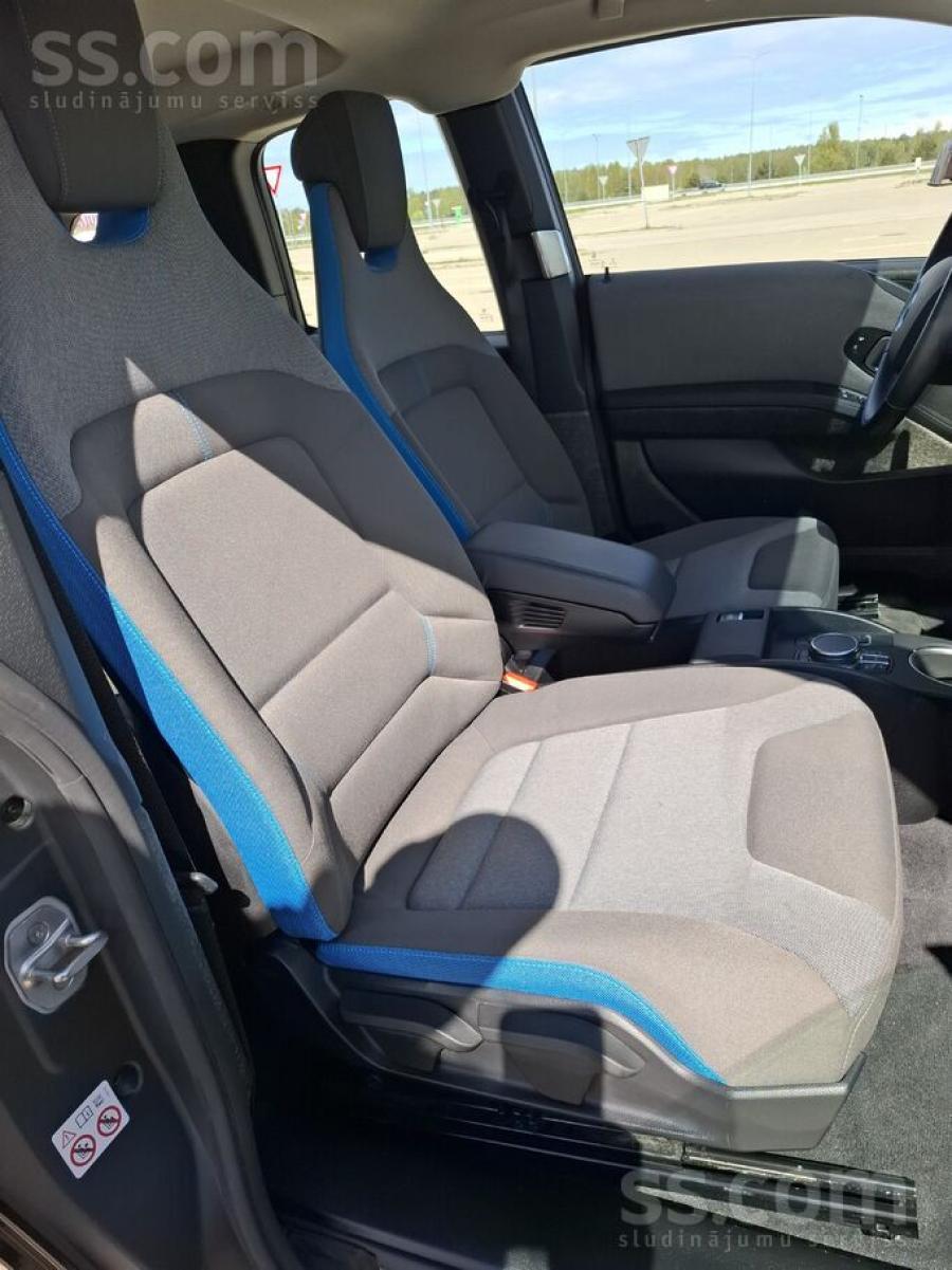 Melns BMW I3 2021 Rīga, ar dzinēja tilpumu 0.00 L un nobraukumu 22 tūkst. km par 19500 €, foto 14 vietnē AUTOMOTO.COM.LV