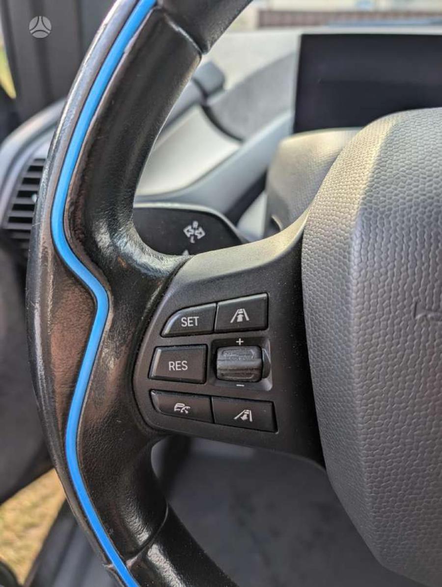Blue BMW I3 2017 in Alytus, with an engine capacity of 0.65 L and mileage of 121 thousand km for 11800 €, photo 14 on AUTOMOTO.COM.LV