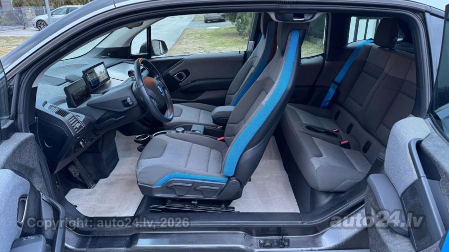 Blue BMW I3 2019 in Tallinn, with an engine capacity of 0.00 L and mileage of 51 thousand km for 15400 €, photo 17 on AUTOMOTO.COM.LV