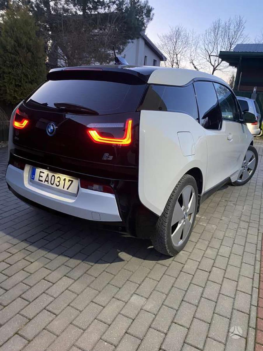 White BMW I3 2014 in Vilnius, with an engine capacity of 0.00 L and mileage of 147 thousand km for 7900 €, photo 5 on AUTOMOTO.COM.LV