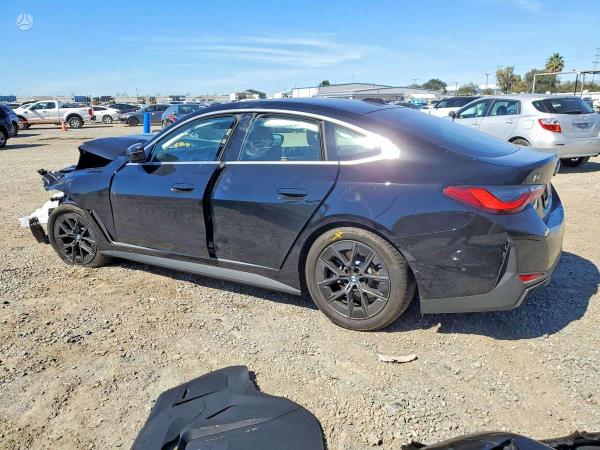 Black BMW i4 2025 in Vilnius, with an engine capacity of 0.00 L and mileage of 5 thousand km for 12999 €, photo 3 on AUTOMOTO.COM.LV