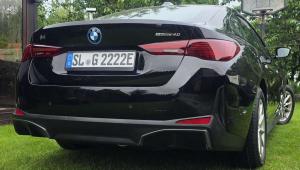 Black BMW i4 2025 in Vilnius, with an engine capacity of 0.00 L and mileage of 27 thousand km for 34900 €, photo 9 on AUTOMOTO.COM.LV