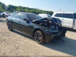 Black BMW i4 2023 in Klaipeda, with an engine capacity of 0.00 L and mileage of 54 thousand km for 12400 €, photo  on AUTOMOTO.COM.LV