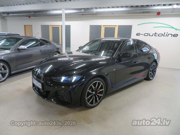 Black BMW i4 2025 in Tallinn, with an engine capacity of 0.00 L and mileage of 28 thousand km for 54000 €, photo 1 on AUTOMOTO.COM.LV