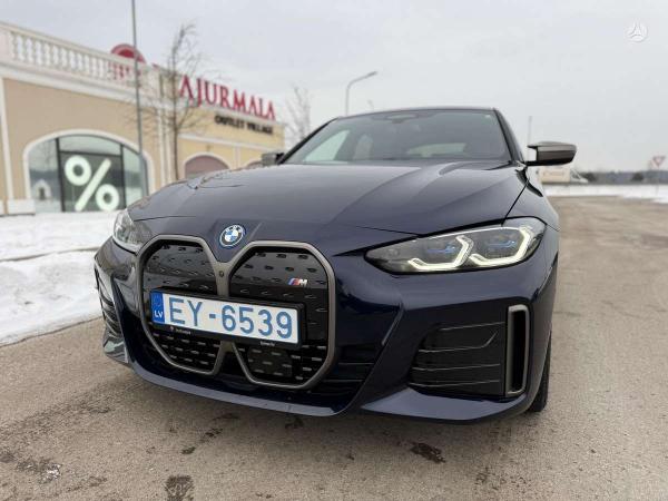 Blue BMW i4 2024 in Jurmala, with an engine capacity of 0.00 L and mileage of 90 thousand km for 51900 €, photo 1 on AUTOMOTO.COM.LV