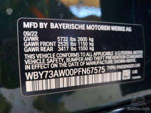 Green BMW i4 2023 in Siauliai, with an engine capacity of 0.00 L and mileage of 19 thousand km for 24999 €, photo 7 on AUTOMOTO.COM.LV