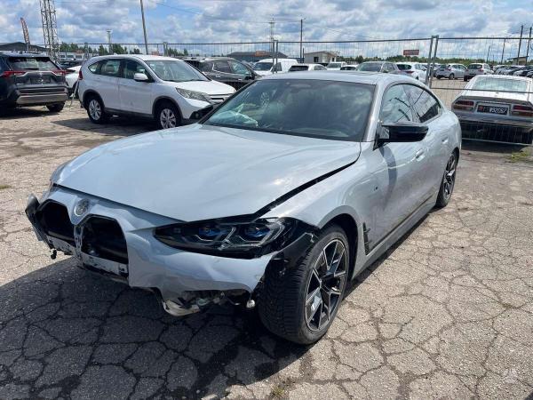 Pelēks BMW i4 2023 Panevēža, ar dzinēja tilpumu 0.00 L un nobraukumu 57 tūkst. km par 18800 €, foto  vietnē AUTOMOTO.COM.LV
