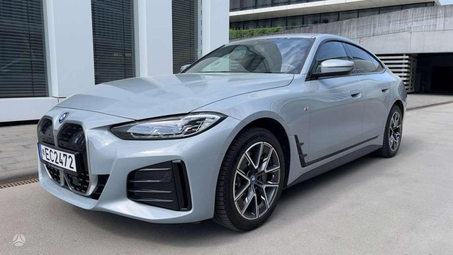 Pelēks BMW i4 2023 Viļņa, ar dzinēja tilpumu 0.00 L un nobraukumu 34 tūkst. km par 34600 €, foto 1 vietnē AUTOMOTO.COM.LV