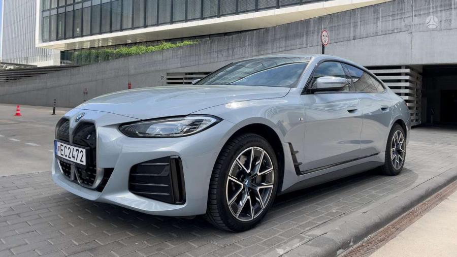 Pelēks BMW i4 2023 Viļņa, ar dzinēja tilpumu 0.00 L un nobraukumu 34 tūkst. km par 34600 €, foto 8 vietnē AUTOMOTO.COM.LV