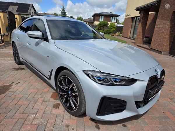 Pelēks BMW i4 2023 Šauļi, ar dzinēja tilpumu 0.00 L un nobraukumu 27 tūkst. km par 34999 €, foto 1 vietnē AUTOMOTO.COM.LV