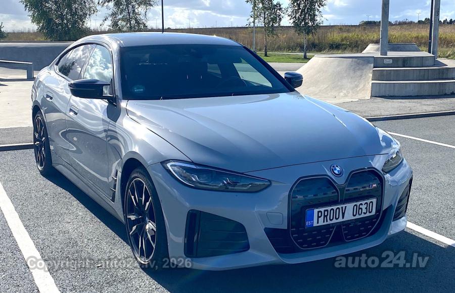 Grey BMW i4 2023 in Tallinn, with an engine capacity of 0.00 L and mileage of 58 thousand km for 49900 €, photo 3 on AUTOMOTO.COM.LV