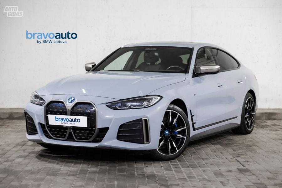 Grey BMW i4 2023 in Vilnius, with an engine capacity of 0.00 L and mileage of 90 thousand km for 42991 €, photo 1 on AUTOMOTO.COM.LV