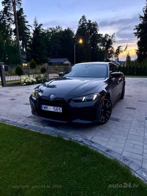 Pelēks BMW i4 2024 Rīga, ar dzinēja tilpumu 0.00 L un nobraukumu 30 tūkst. km par 62900 €, foto  vietnē AUTOMOTO.COM.LV