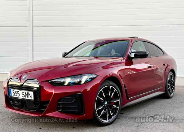 Red BMW i4 2024 in Tallinn, with an engine capacity of 0.00 L and mileage of 42 thousand km for 54900 €, photo 3 on AUTOMOTO.COM.LV