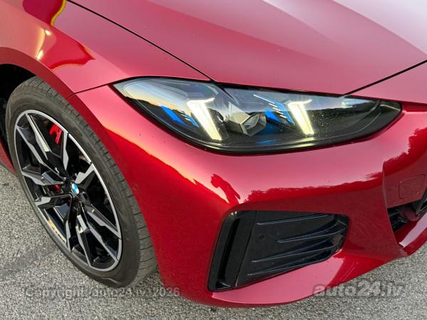 Red BMW i4 2024 in Tallinn, with an engine capacity of 0.00 L and mileage of 42 thousand km for 54900 €, photo 5 on AUTOMOTO.COM.LV
