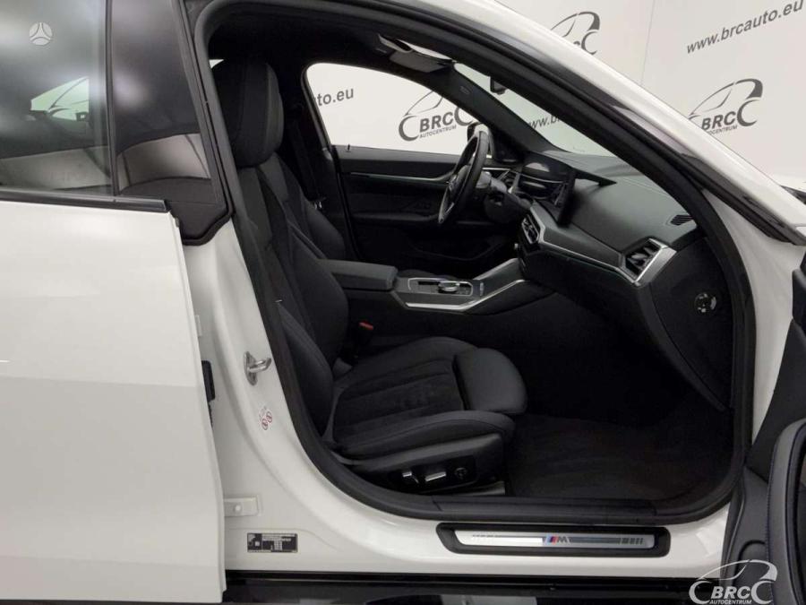 White BMW i4 2023 in Vilnius, with an engine capacity of 0.00 L and mileage of 37 thousand km for 41900 €, photo 5 on AUTOMOTO.COM.LV