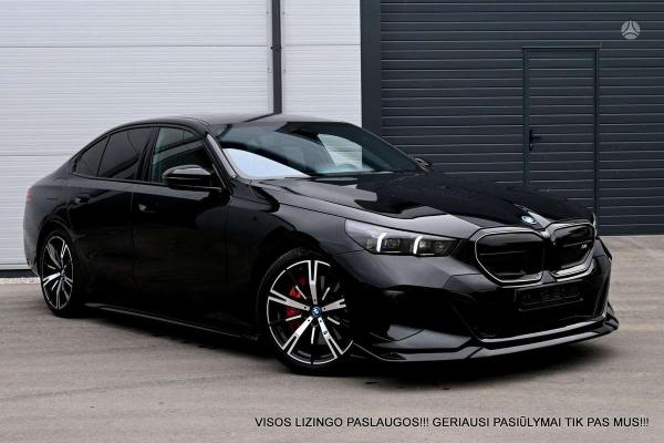 Black BMW i5 2023 in Kretinga, with an engine capacity of 0.00 L and mileage of 27 thousand km for 66999 €, photo 1 on AUTOMOTO.COM.LV