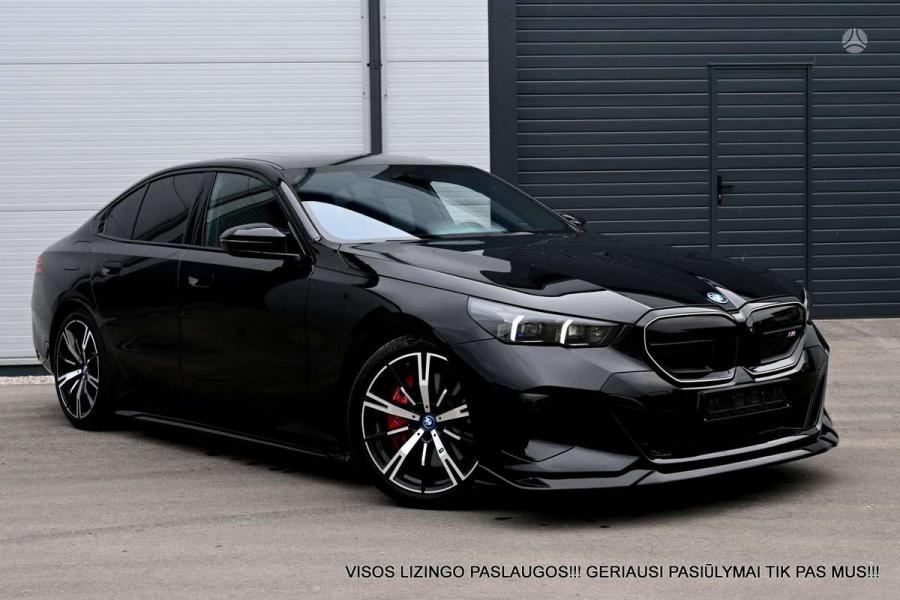 Black BMW i5 2023 in Kretinga, with an engine capacity of 0.00 L and mileage of 27 thousand km for 66999 €, photo 1 on AUTOMOTO.COM.LV