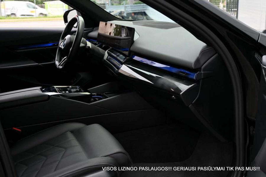 Black BMW i5 2023 in Kretinga, with an engine capacity of 0.00 L and mileage of 27 thousand km for 66999 €, photo 28 on AUTOMOTO.COM.LV