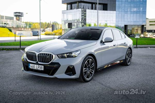 Grey BMW i5 2024 in Tallinn, with an engine capacity of 0.00 L and mileage of 8 thousand km for 59400 €, photo 3 on AUTOMOTO.COM.LV