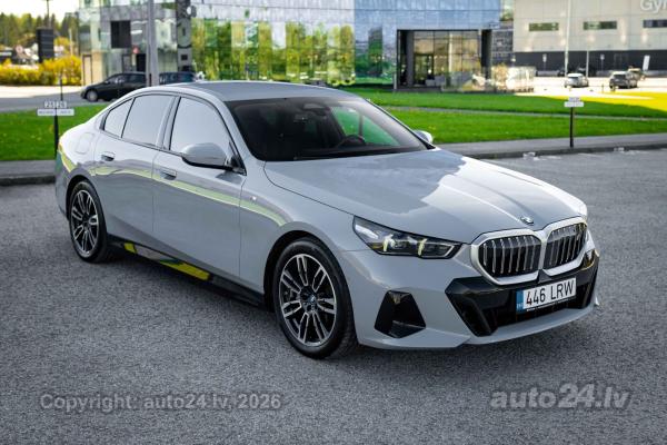 Grey BMW i5 2024 in Tallinn, with an engine capacity of 0.00 L and mileage of 8 thousand km for 59400 €, photo 10 on AUTOMOTO.COM.LV