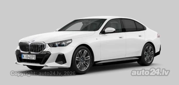 White BMW i5 2025 in Tallinn, with an engine capacity of 0.00 L and mileage of 24 thousand km for 64900 €, photo 1 on AUTOMOTO.COM.LV