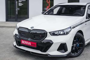 White BMW i5 2024 in Vilnius, with an engine capacity of 0.00 L and mileage of 67 thousand km for 55999 €, photo  on AUTOMOTO.COM.LV