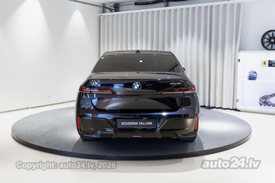 Black BMW i7 2023 in Tallinn, with an engine capacity of 0.00 L and mileage of 38 thousand km for 96993 €, photo 5 on AUTOMOTO.COM.LV