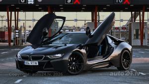 Pelēks BMW I8 2015 Tallina, ar dzinēja tilpumu 1.50 L un nobraukumu 124 tūkst. km par 49999 €, foto  vietnē AUTOMOTO.COM.LV