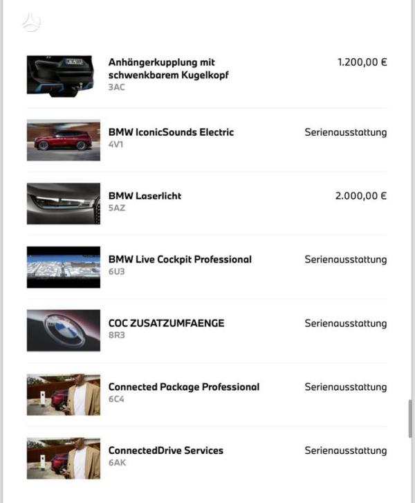 Melns BMW iX 2024 Viļņa, ar dzinēja tilpumu 0.00 L un nobraukumu 32 tūkst. km par 49990 €, foto 8 vietnē AUTOMOTO.COM.LV