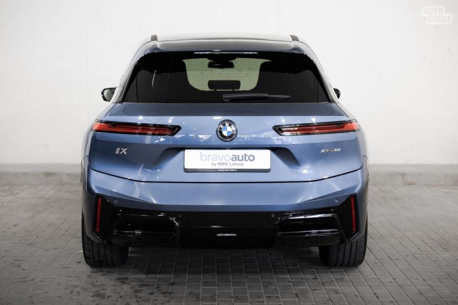 Blue BMW iX 2025 in Vilnius, with an engine capacity of 0.00 L and mileage of 37 thousand km for 81991 €, photo 11 on AUTOMOTO.COM.LV