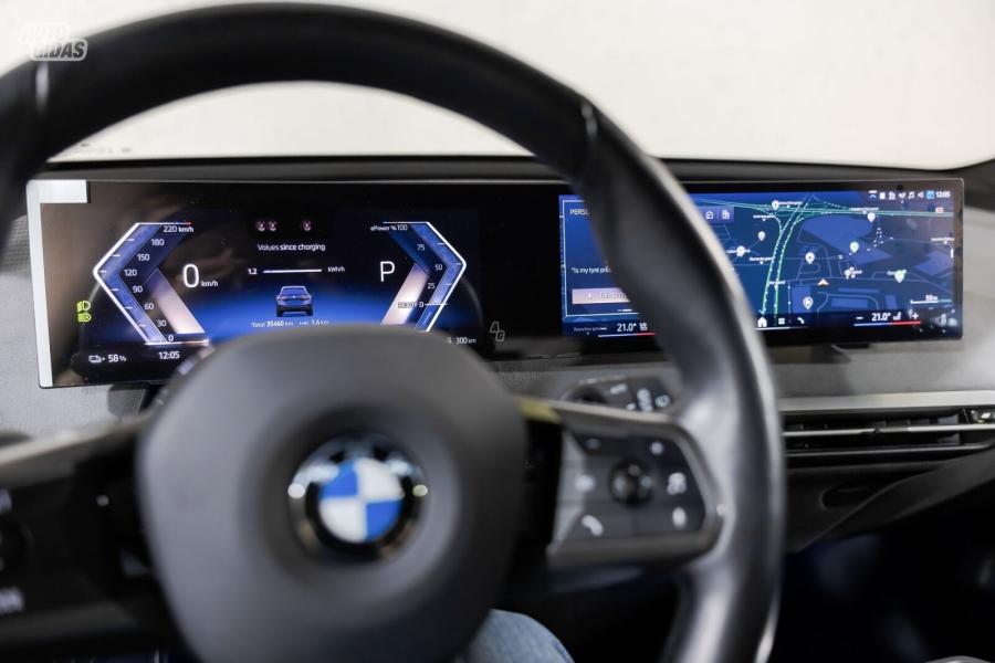 Blue BMW iX 2025 in Vilnius, with an engine capacity of 0.00 L and mileage of 37 thousand km for 81991 €, photo 29 on AUTOMOTO.COM.LV