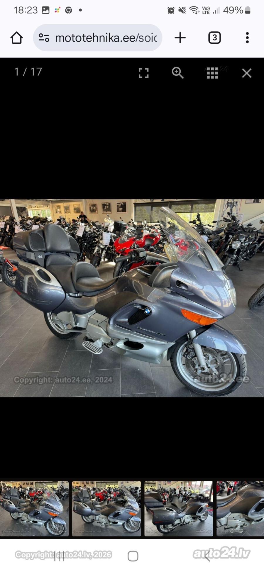 BMW K 1200R 1999 Hāpsalu, ar dzinēja tilpumu 1.20 L un nobraukumu 48 tūkst. km par 5200 €, foto 1 vietnē AUTOMOTO.COM.LV
