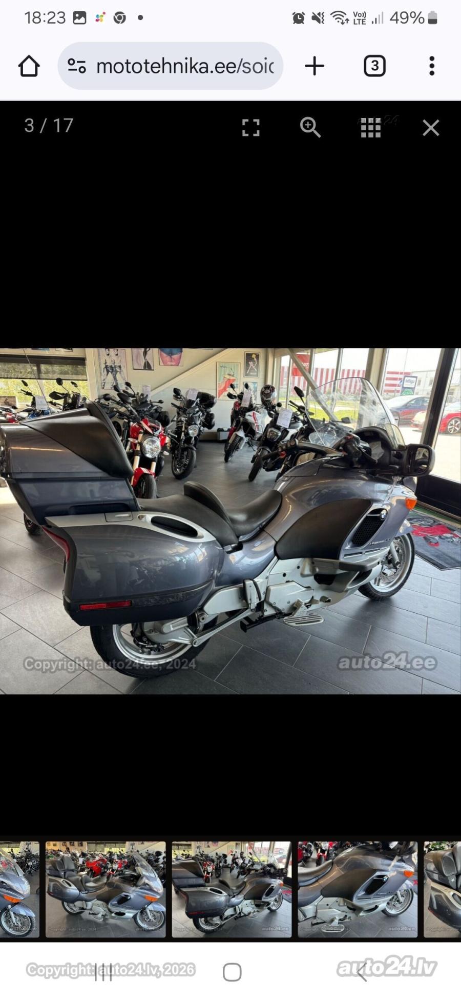 BMW K 1200R 1999 Hāpsalu, ar dzinēja tilpumu 1.20 L un nobraukumu 48 tūkst. km par 5200 €, foto 4 vietnē AUTOMOTO.COM.LV