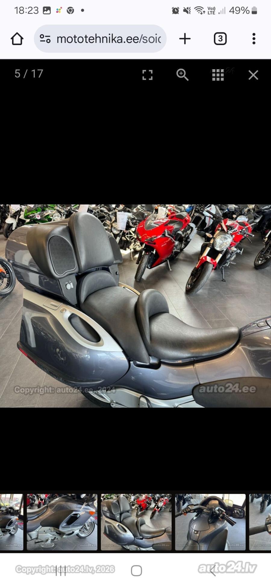 BMW K 1200R 1999 Hāpsalu, ar dzinēja tilpumu 1.20 L un nobraukumu 48 tūkst. km par 5200 €, foto 5 vietnē AUTOMOTO.COM.LV