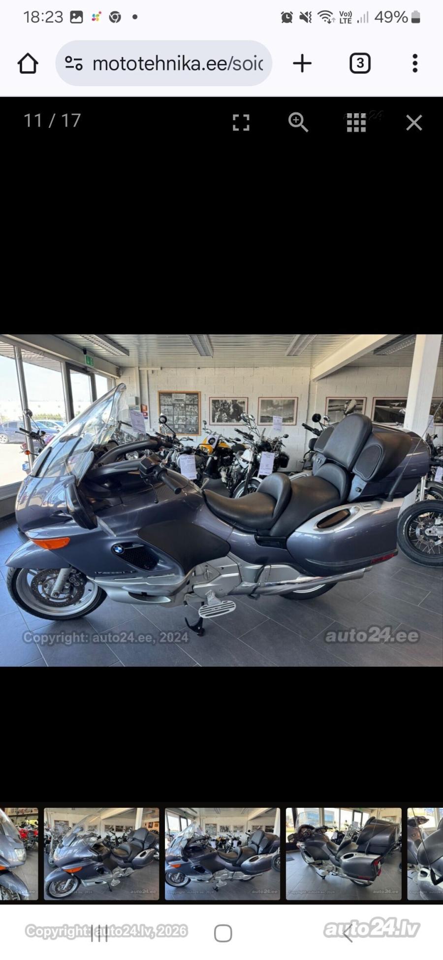 BMW K 1200R 1999 Hāpsalu, ar dzinēja tilpumu 1.20 L un nobraukumu 48 tūkst. km par 5200 €, foto 9 vietnē AUTOMOTO.COM.LV
