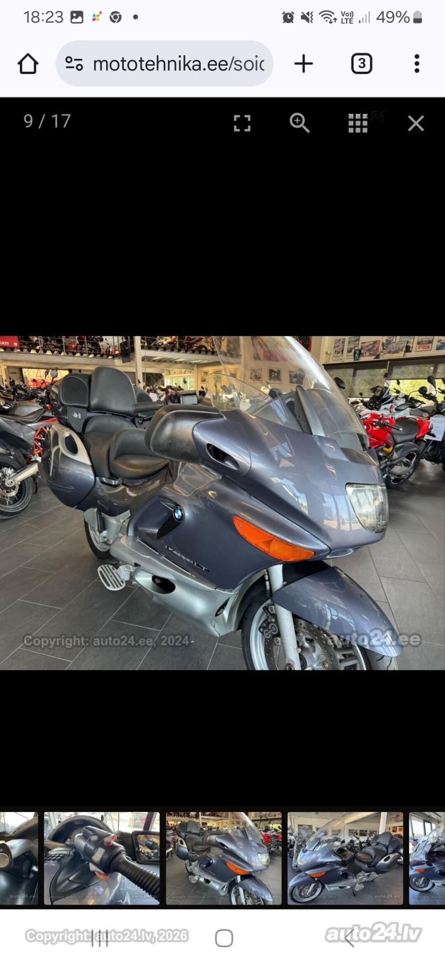 BMW K 1200R 1999 Hāpsalu, ar dzinēja tilpumu 1.20 L un nobraukumu 48 tūkst. km par 5200 €, foto 10 vietnē AUTOMOTO.COM.LV