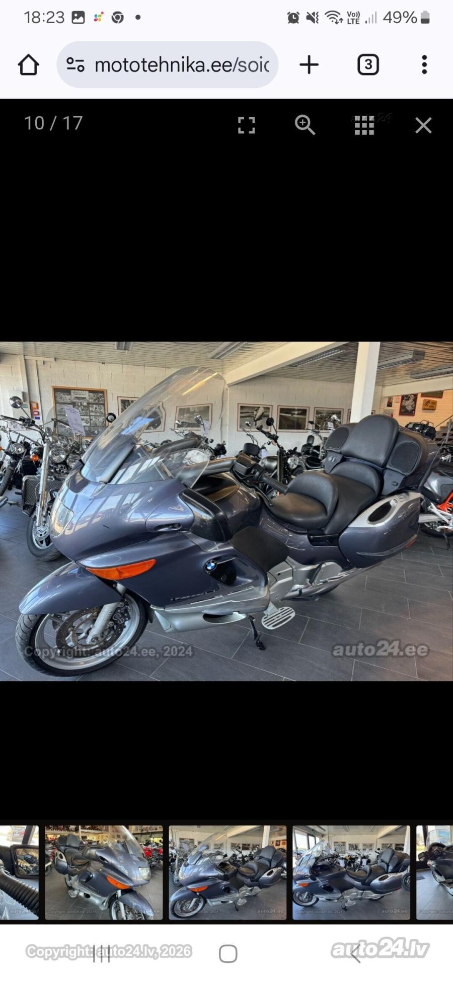 BMW K 1200R 1999 Hāpsalu, ar dzinēja tilpumu 1.20 L un nobraukumu 48 tūkst. km par 5200 €, foto 11 vietnē AUTOMOTO.COM.LV