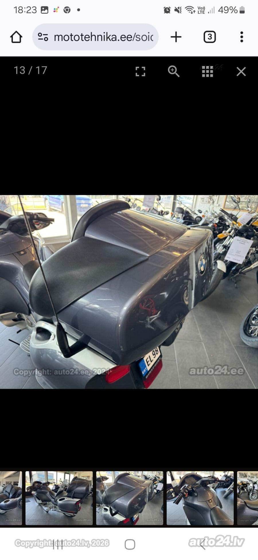BMW K 1200R 1999 Hāpsalu, ar dzinēja tilpumu 1.20 L un nobraukumu 48 tūkst. km par 5200 €, foto 13 vietnē AUTOMOTO.COM.LV